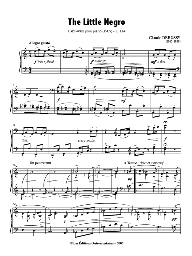 IMSLP129870-WIMA - Fb6b-Debussy The Little Negro | PDF