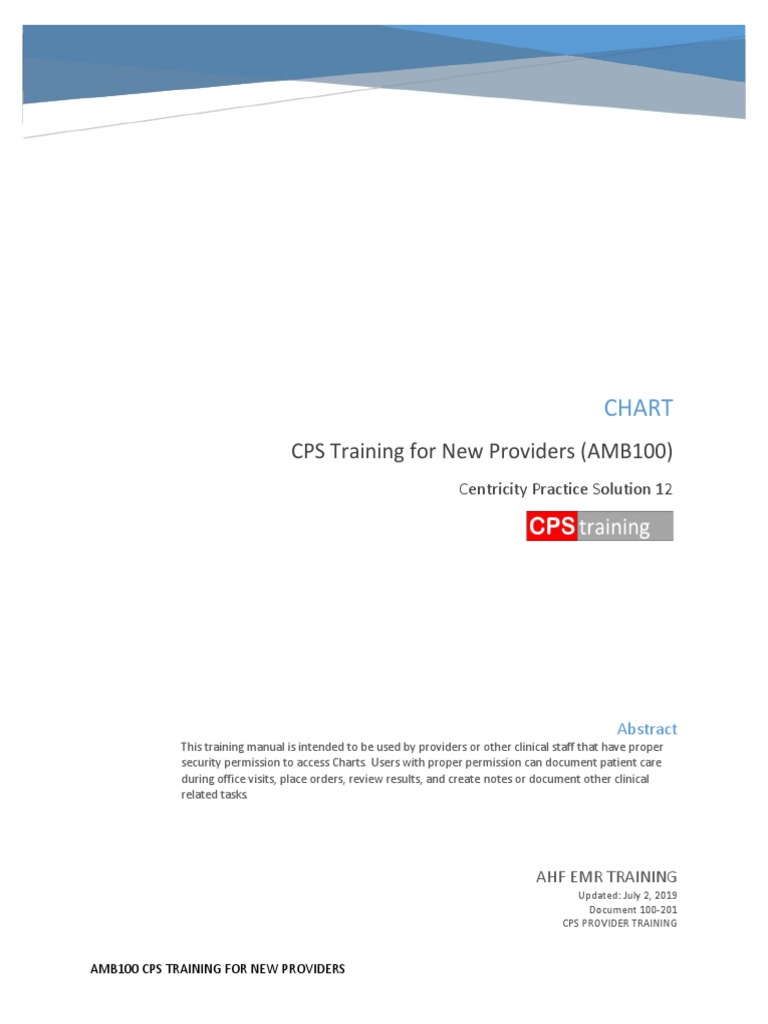 GE Centricity Practice Solution (CPS) Training For New Medical ...