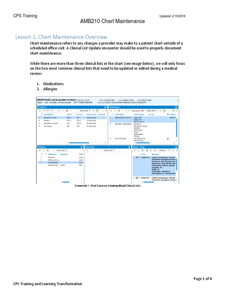 GE Centricity Practice Solution (CPS) Training For Pharmacy Staff | PDF ...