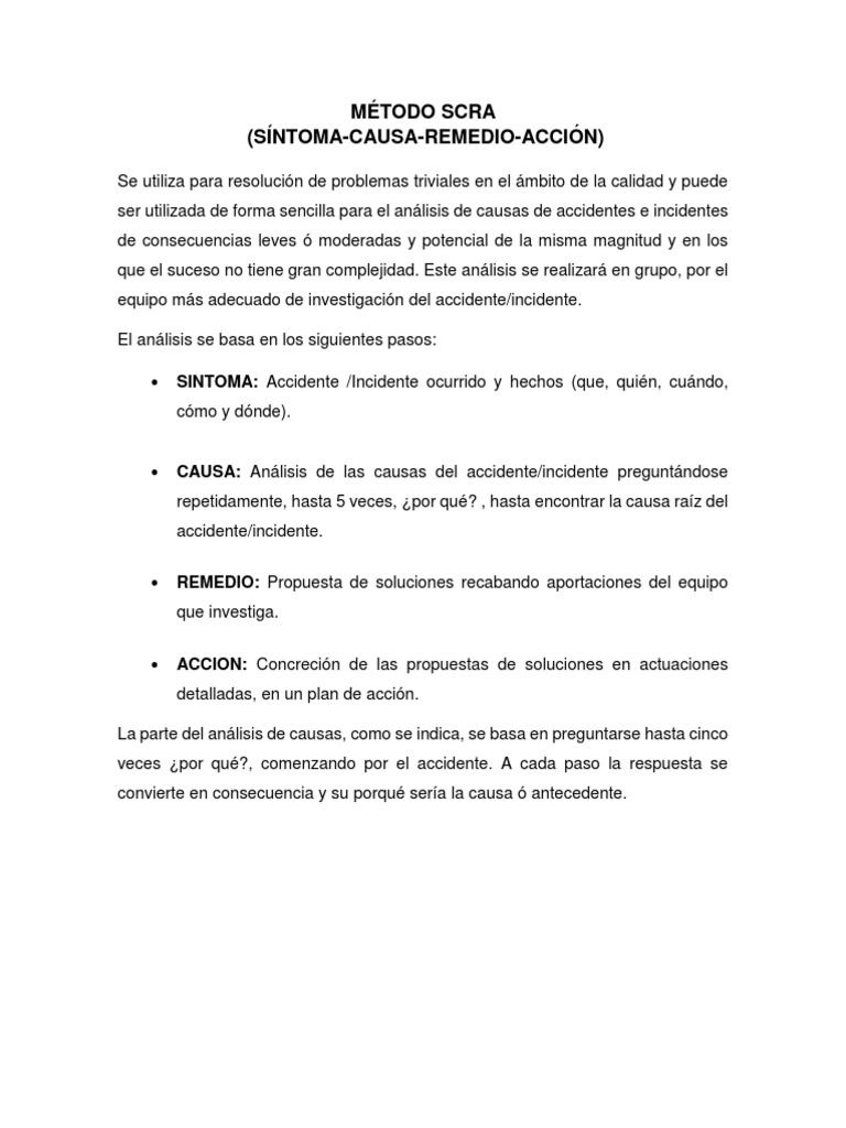 Método Scra | PDF | Cuestionario | Cognición