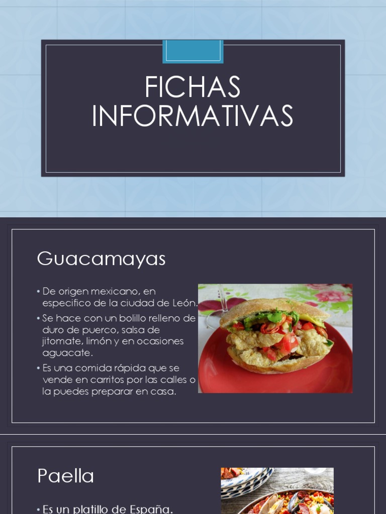 Fichas Informativas | PDF