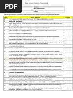 FSSAI Checklist - General Manufacturing | PDF | Hygiene | Food Safety