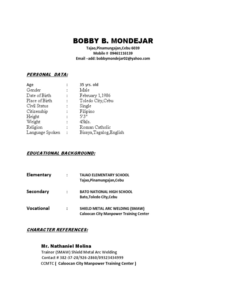 Application Letter Format | PDF