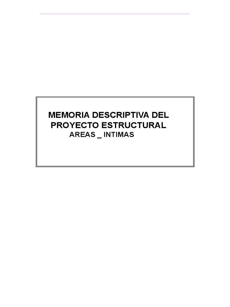 Memocal - Areas Intimas | PDF | Fundación (Ingeniería) | Análisis ...