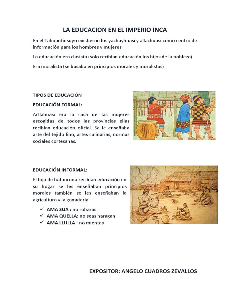La Educacion en El Imperio Inca | PDF