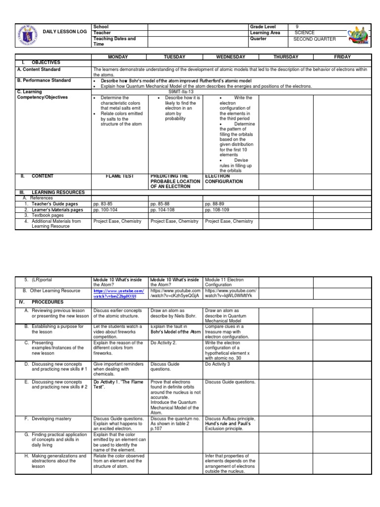 SCIENCE 9 Second Quarter Module | PDF | Ion | Covalent Bond