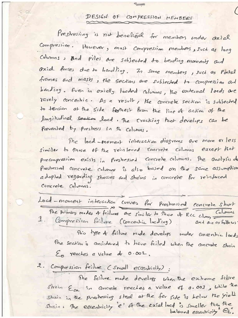 Prestressed Concrete Notes | PDF | Teaching Methods & Materials