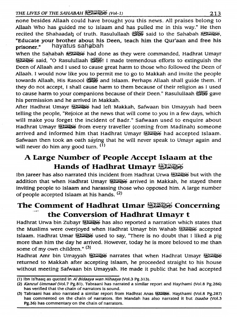 Lives of The Sahabah 3 | PDF | Prophets And Messengers In Islam | Medina