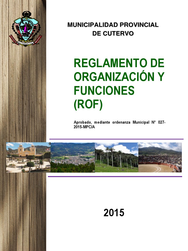 Rof PDF | PDF | Alcalde | Gobierno local
