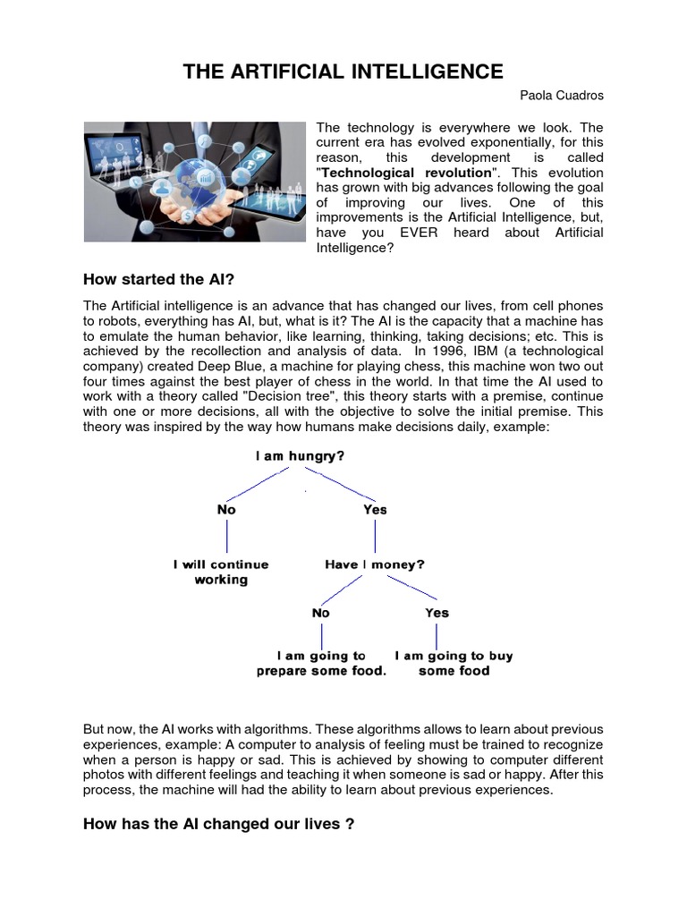 The Artificial Intelligence: How Started The AI? | PDF | Watson ...