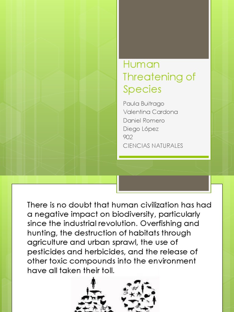 Human Threatening of Species | PDF