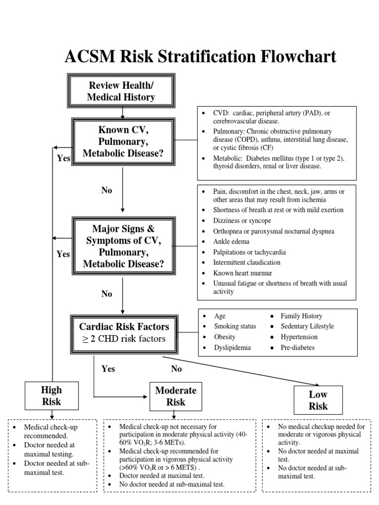 Risk Stratification Flowchart - 1 | PDF | Cardiovascular Diseases ...