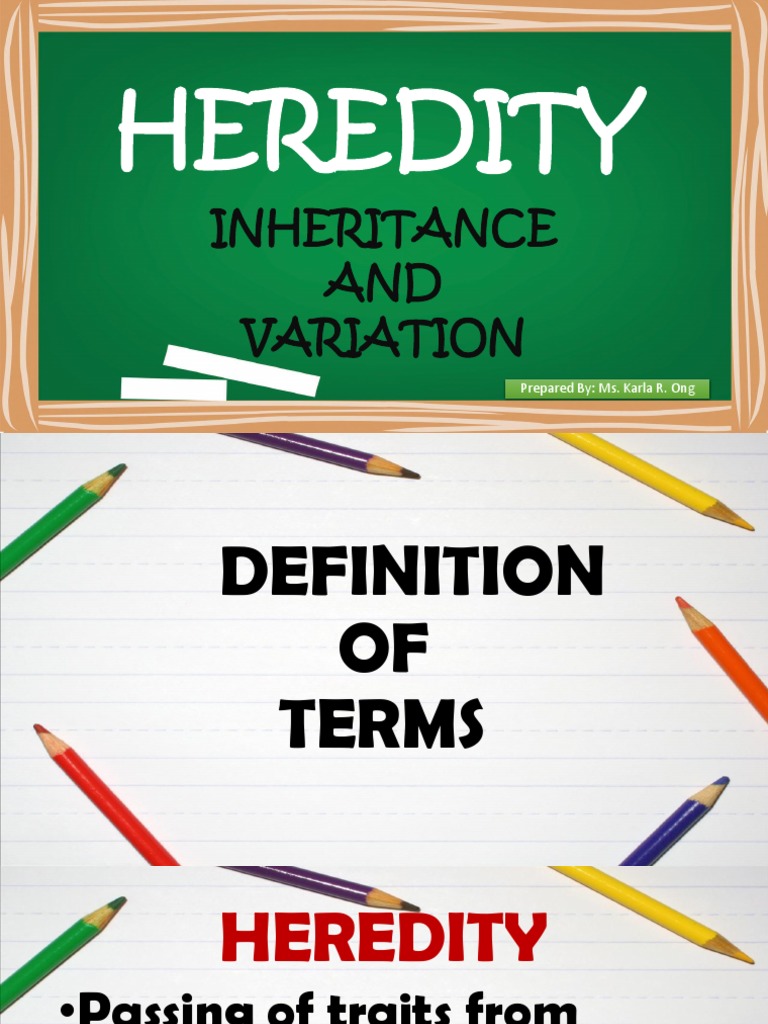 Heredity, Inheritance, and Variation Explained | PDF | Dominance ...