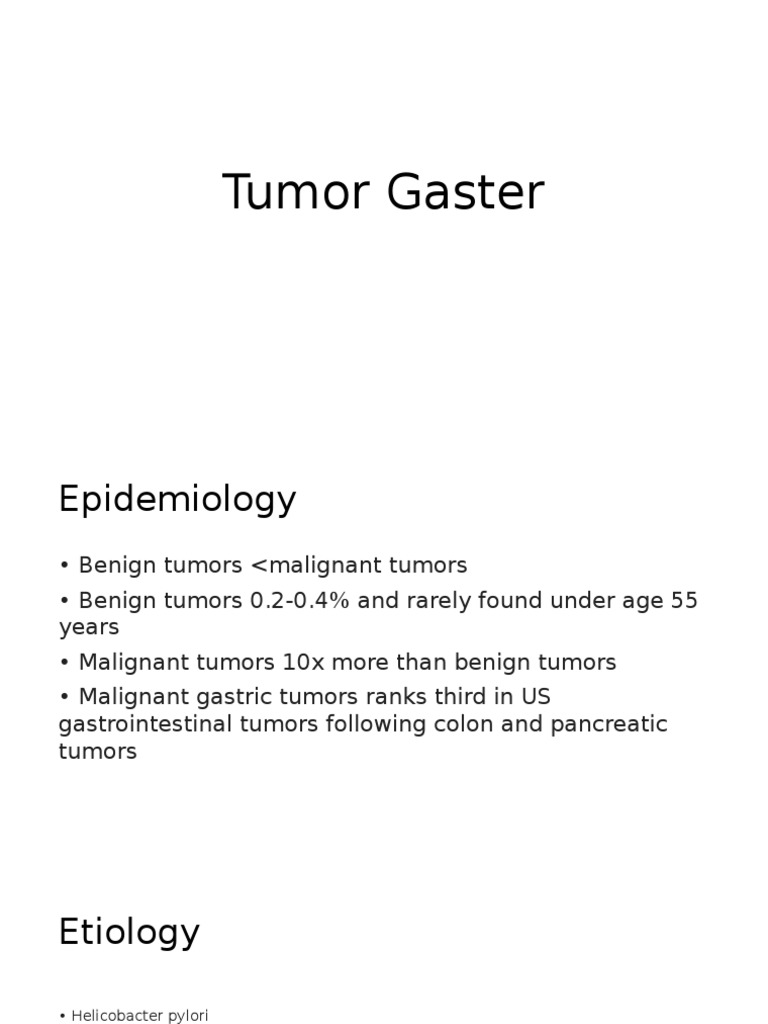 Tumor Gaster ING | PDF | Digestive Diseases | Causes Of Death