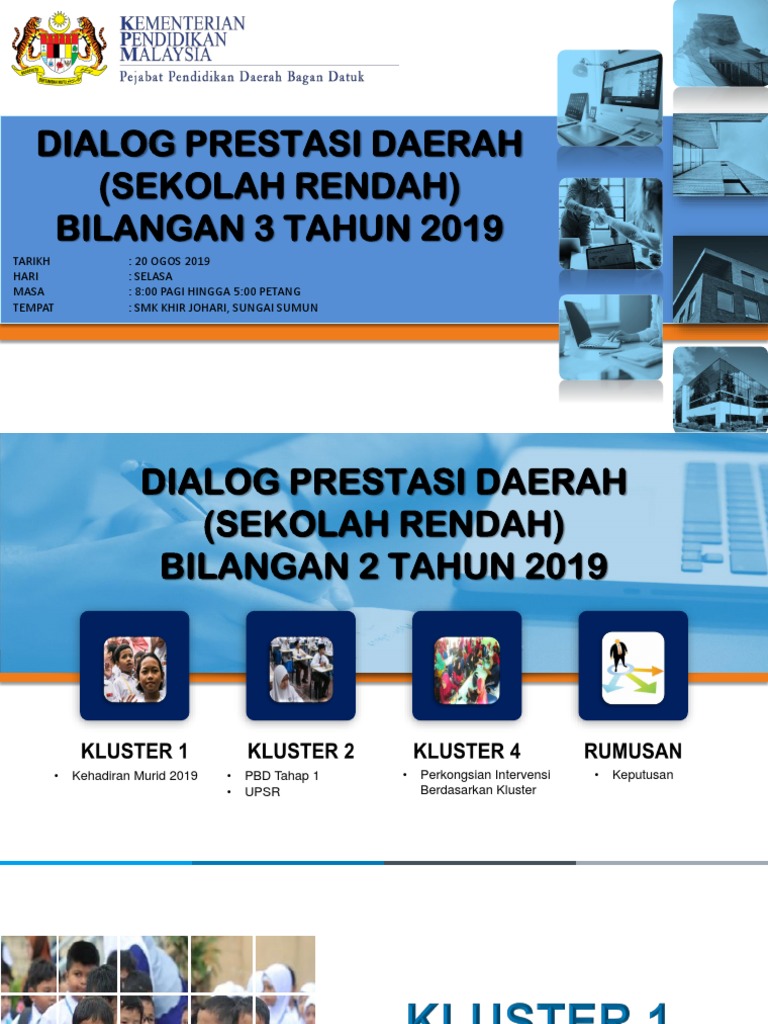 Dialog Prestasi Daerah Sekolah Rendah Bilangan 3 Tahun 2019 | PDF