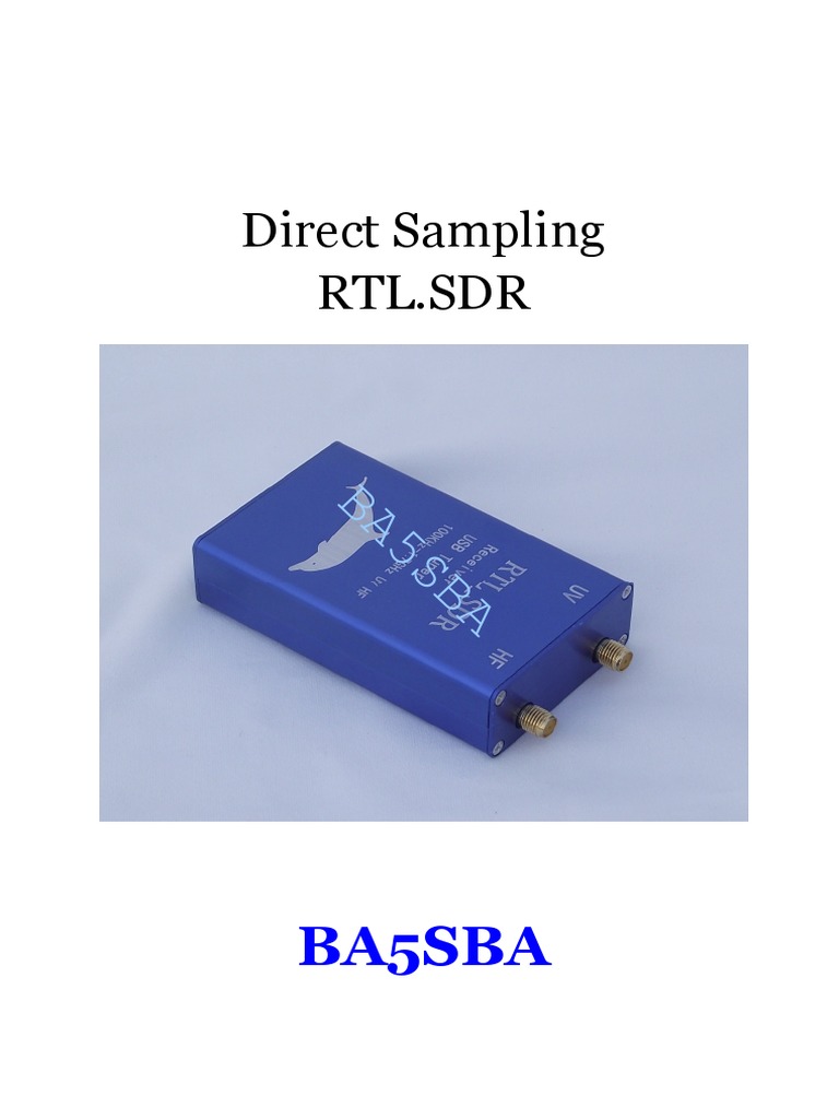 Blue Direct Sampling RTL - SDR ManualsX | PDF | High Frequency ...