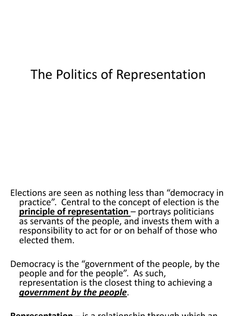 Understanding Political Representation Models | PDF | Elections ...