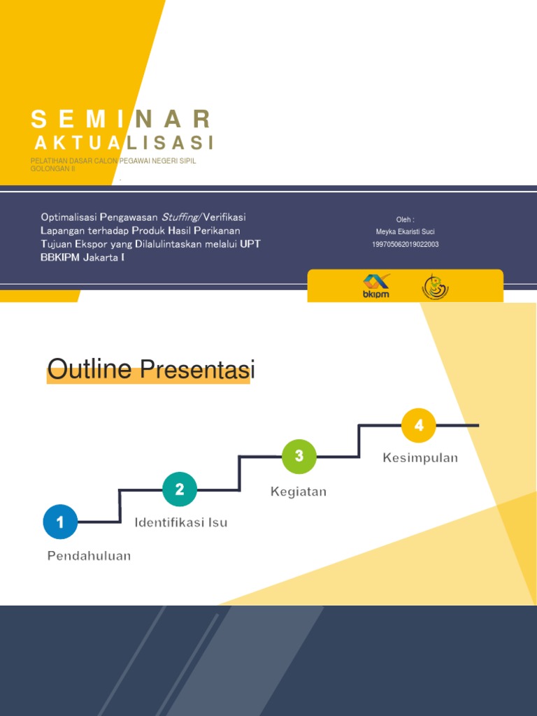 Contoh PPT Seminar Aktualisasi Diklat CPNS KKP | PDF | Kesehatan ...