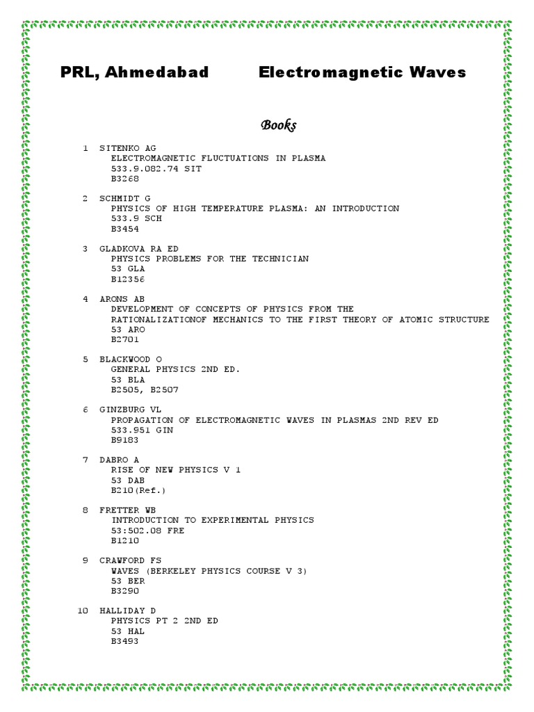 Res Guide Electromagnetic Waves | PDF | Waves | Physics