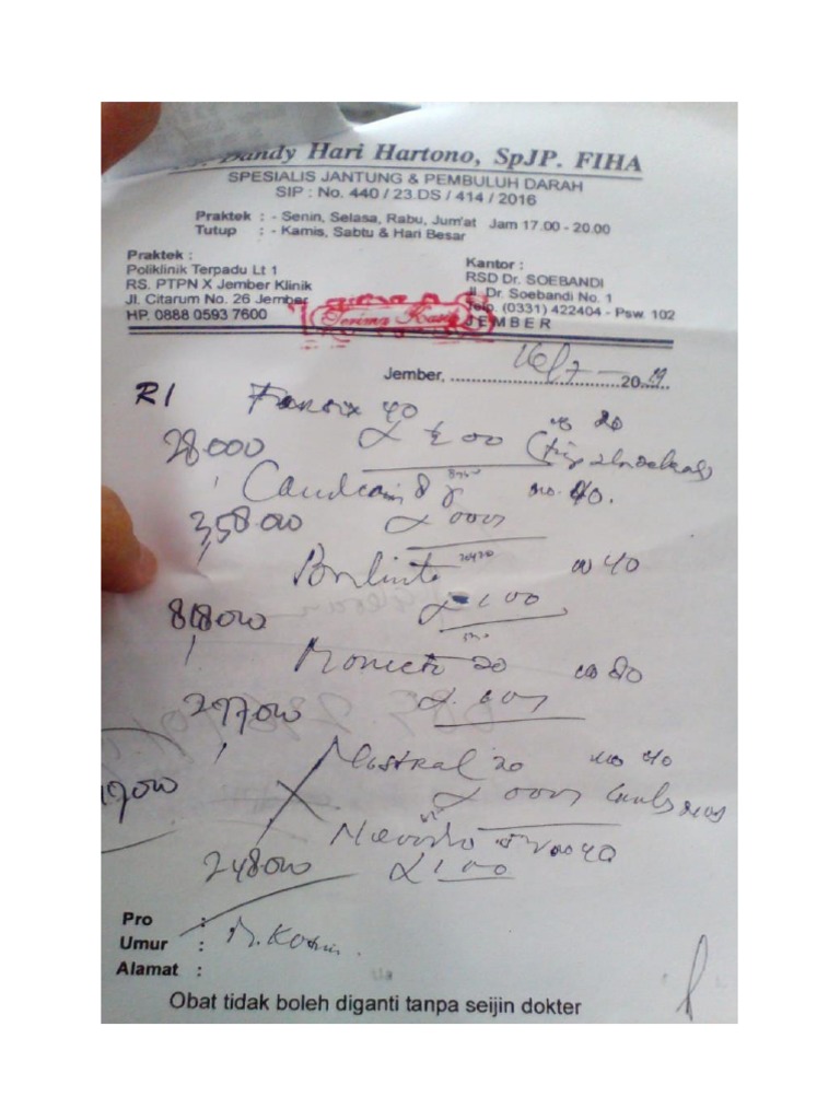 Skrining Resep 1 PDF | PDF