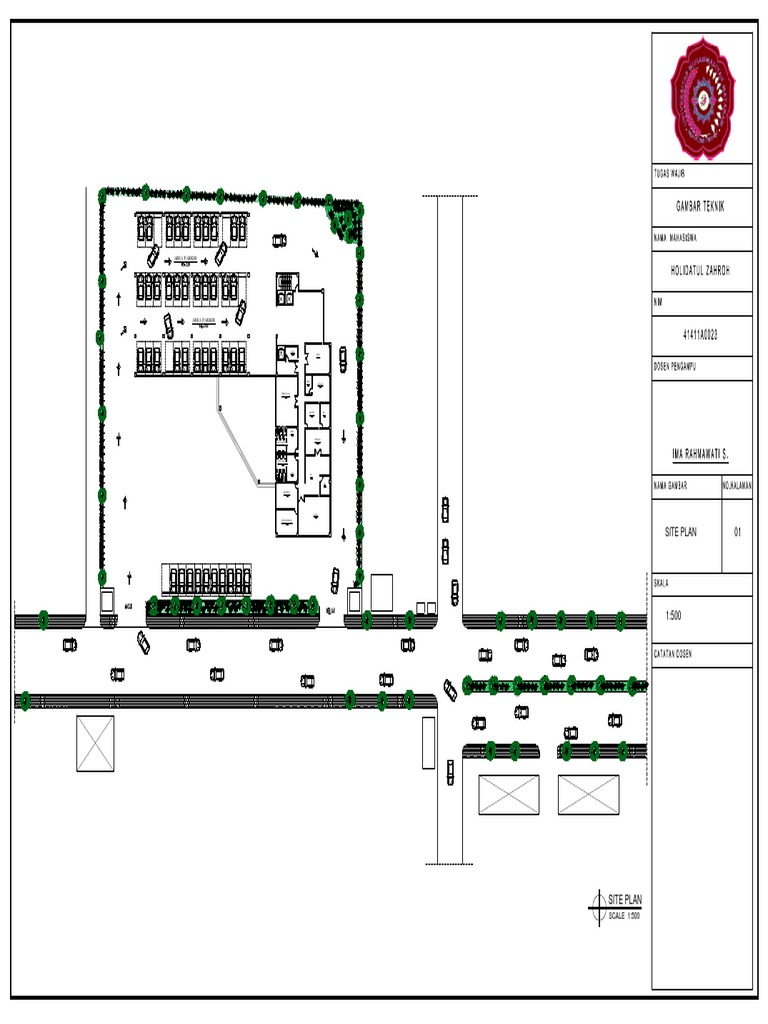 Area Parkir: Site Plan 01 | PDF