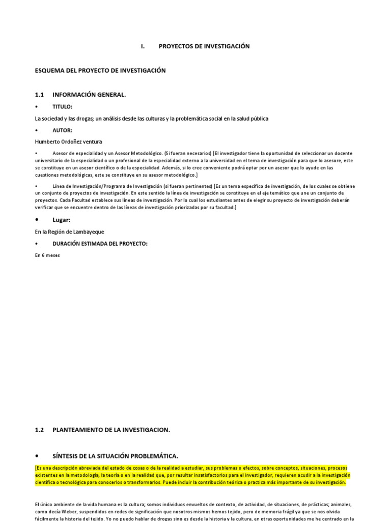 Proyecto de Investigacion | PDF | Drogas | Aprendizaje