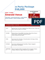 Tramway Timog Package PDF | PDF | Lunch | Salad