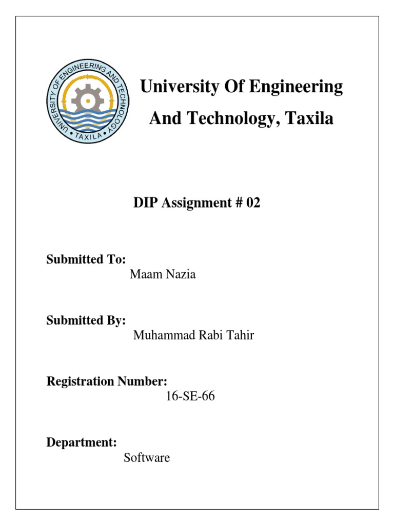 16-SE-66 Dip Assignment 02 | PDF | Computers