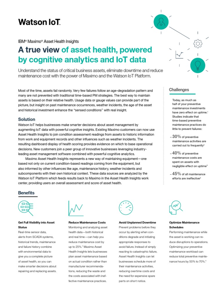 Solution - Brief-Asset Health Insights | PDF | Internet Of Things ...