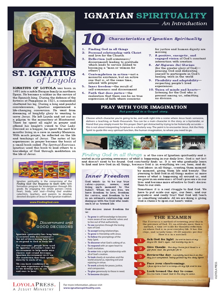 Ignatian Spirituality Intro Poster | PDF | Spiritual Exercises Of ...