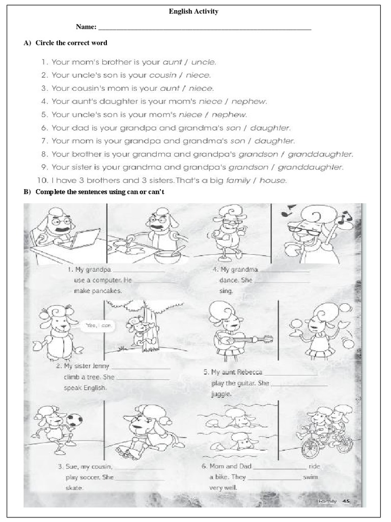 Worksheet English 3b | Download Free PDF | Linguistics | Cognitive Science