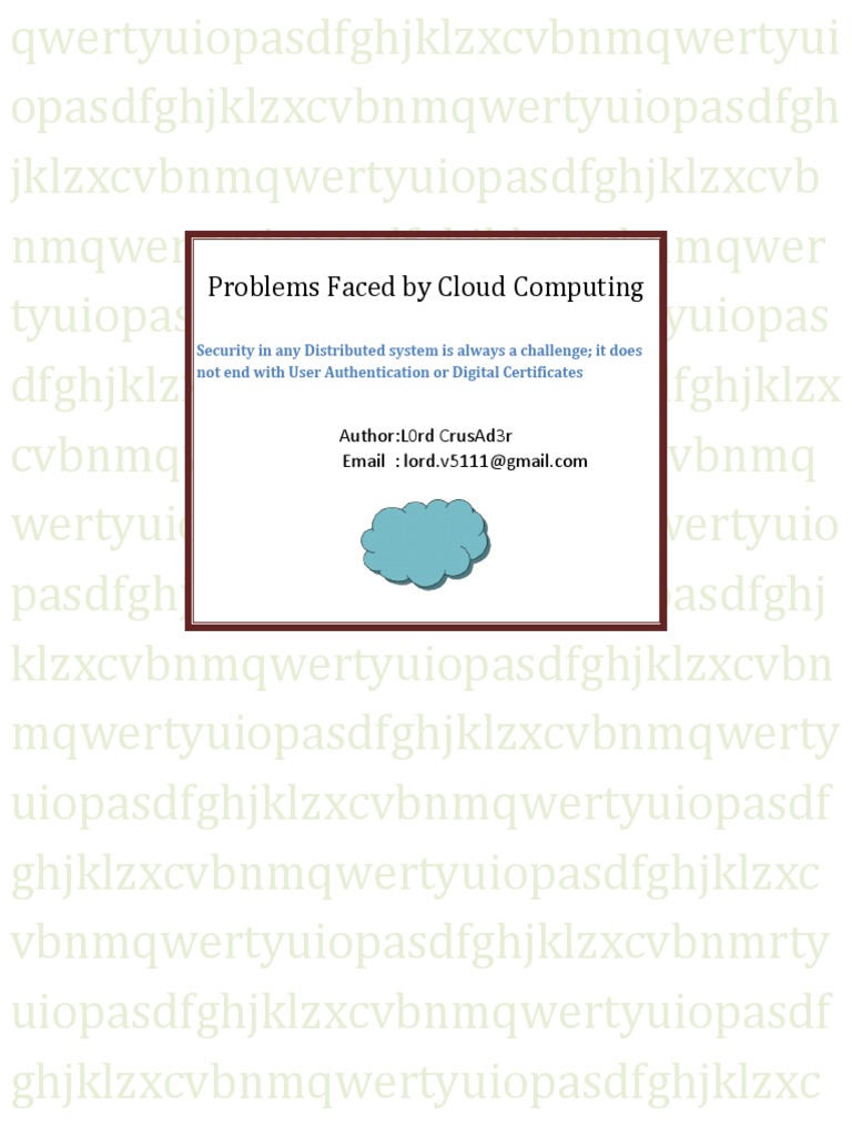 Cloud Computing Security Challenges | PDF | Cloud Computing | Cyberwarfare
