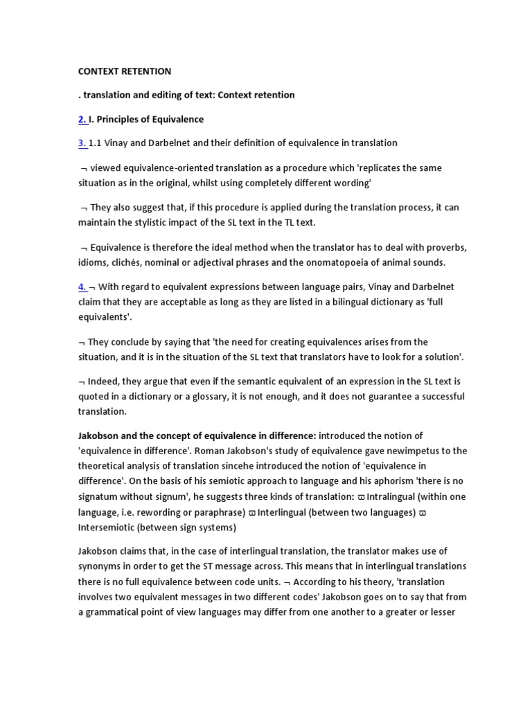 Context Retention - Translation and Editing of Text: Context Retention ...