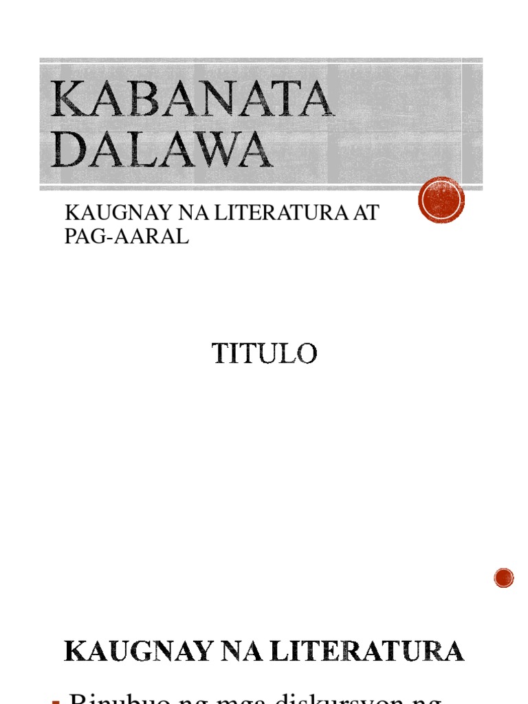 KPWKF Kabanata 2 | PDF