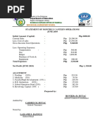 School Canteen Financial Report Template | PDF