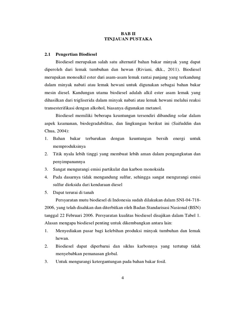 Pembuatan Biodiesel | PDF | Sains & Matematika | Teknologi & Rekayasa