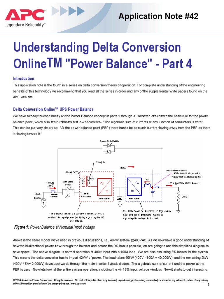 APC - Understanding Delta Conversion Part4 | PDF | Power Inverter ...