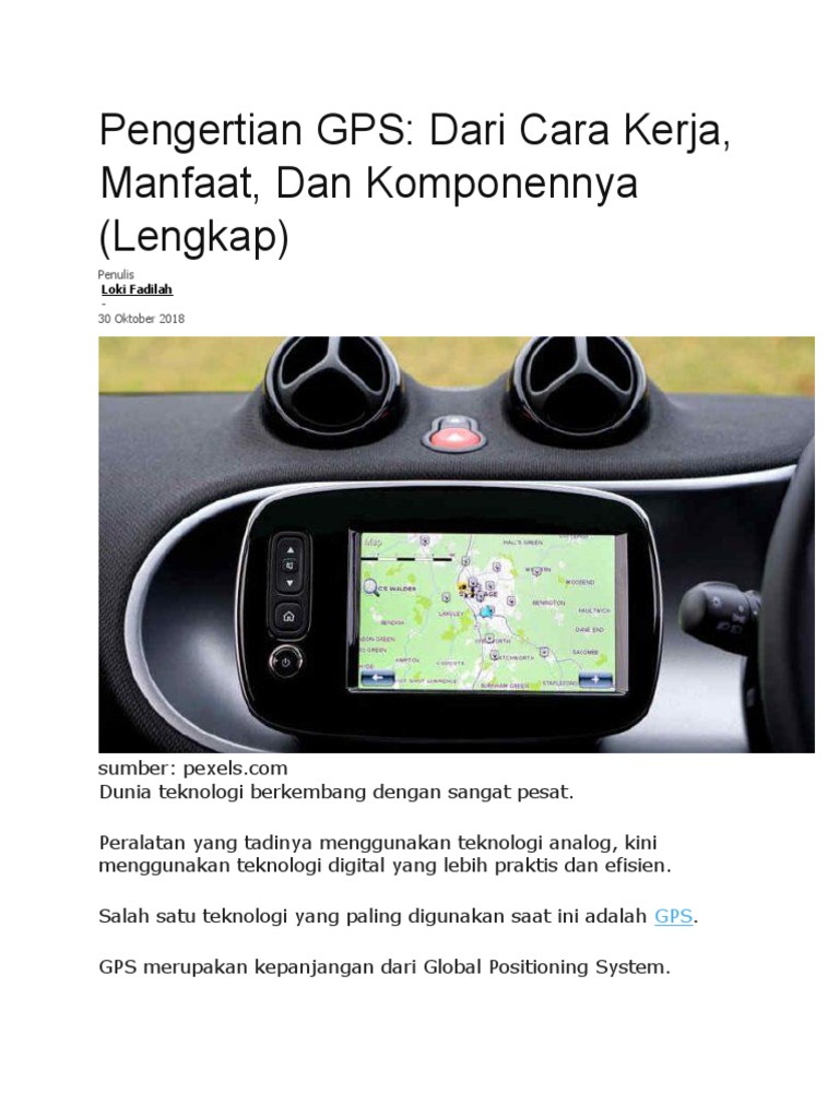 Pengertian GPS: Dari Cara Kerja, Manfaat, Dan Komponennya (Lengkap) | PDF