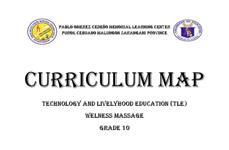 TLE Curriculum Map for Grade 10 Massage | PDF