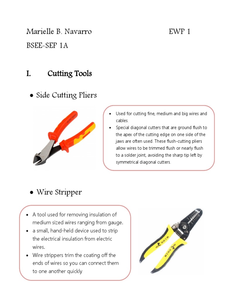 Ewp 1 | PDF | Wire | Screw