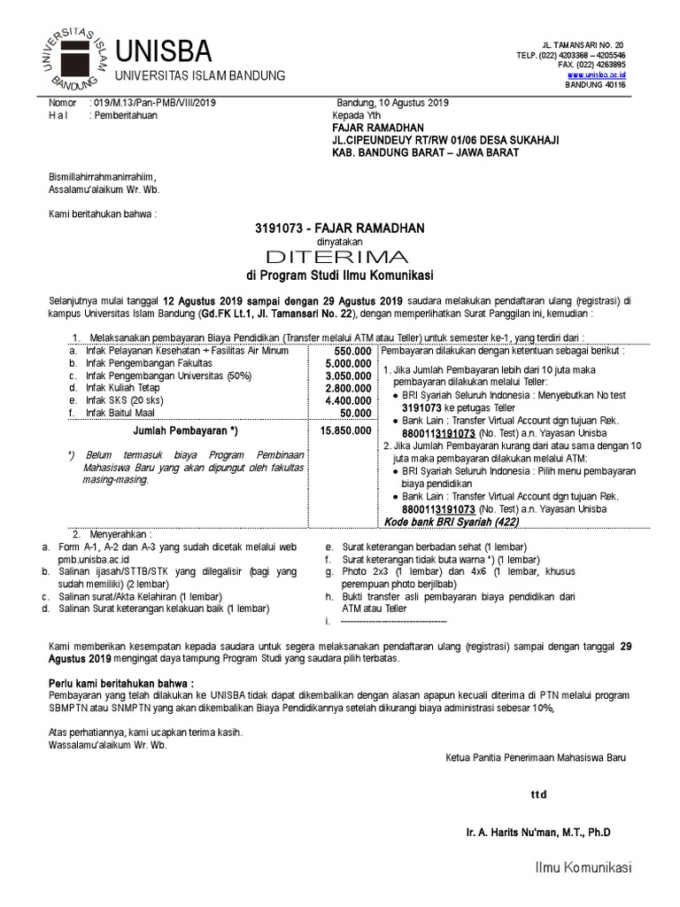 Surat Kelulusan 3191073 | PDF