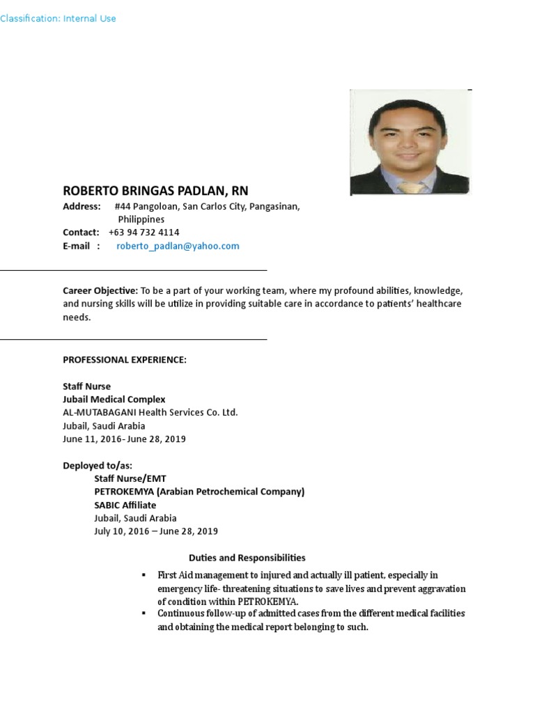 Experienced RN with Emergency Care Skills | PDF | Health Care | Nursing