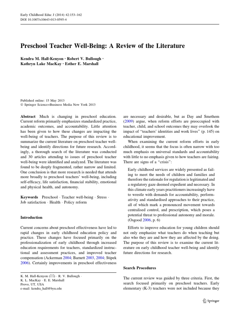 Teacher Wellbeing Review PDF | PDF | Teachers | Job Satisfaction