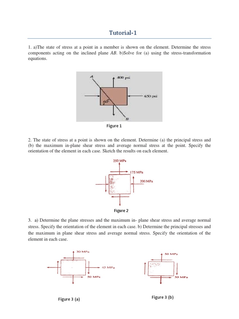Am Tutorial | PDF | Stress (Mechanics) | Deformation (Mechanics)
