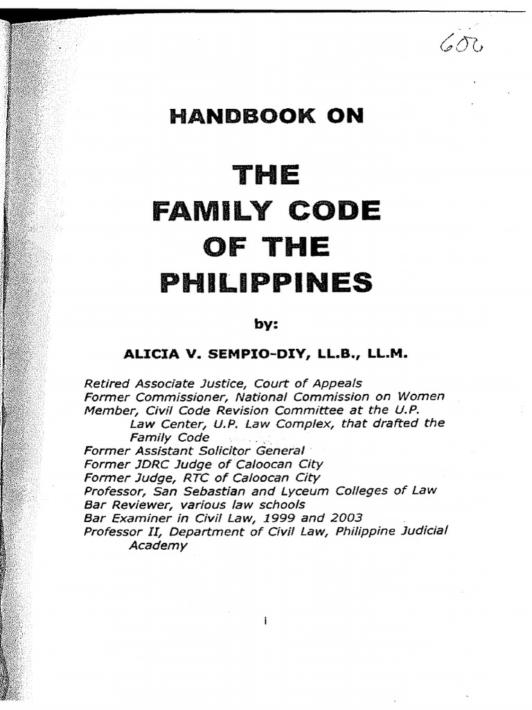 Family Code | PDF | Annulment | Intimate Relationships