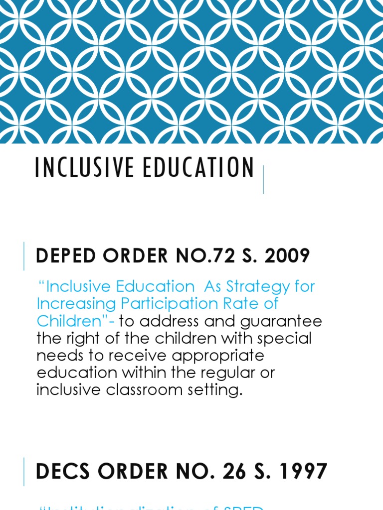 7 Principles For Inclusive Education | PDF | Inclusion (Education ...