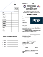 Temporary Progress Report Card Template | PDF | Learning
