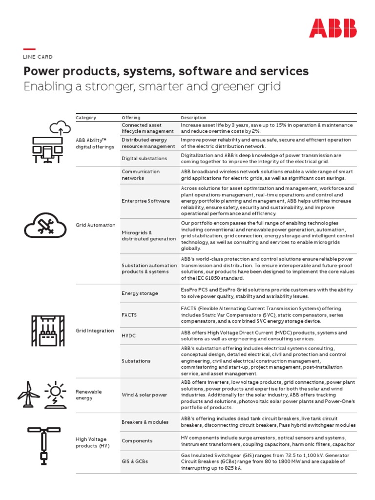2017 Power Line Card - Final | PDF | Electrical Grid | Distributed ...