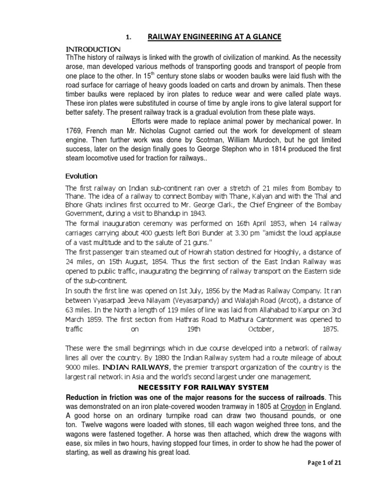 Railways Notes | PDF | Track (Rail Transport) | Track Gauge