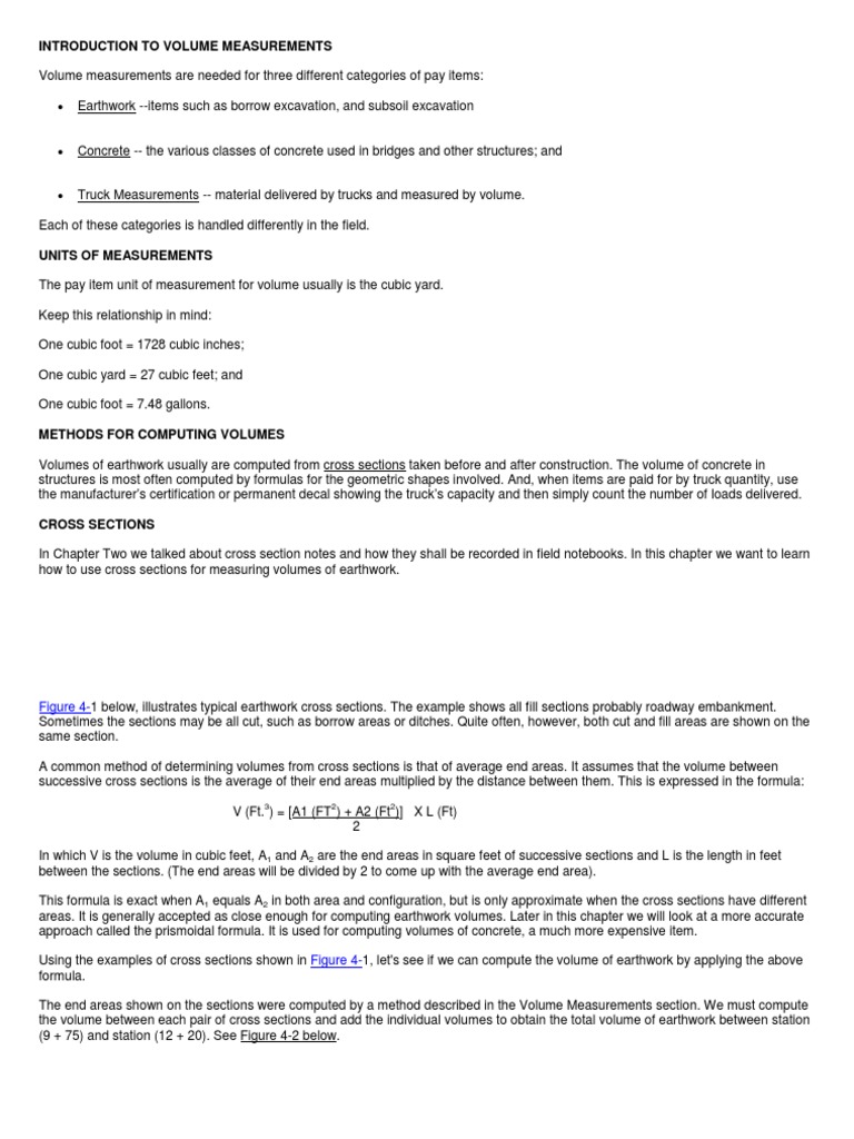 Earthwork | Download Free PDF | Volume | Area